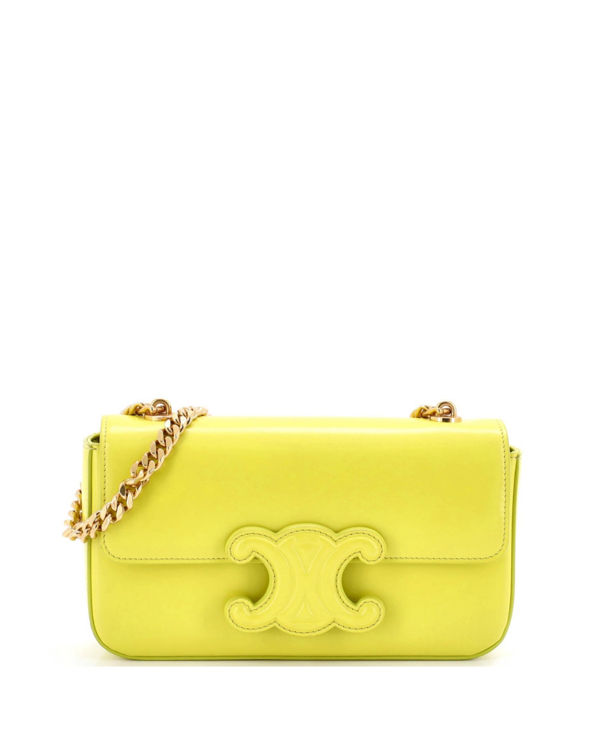 Click here for Pre-Owned Celine Small Triomphe Chain Shoulder Bag... prices