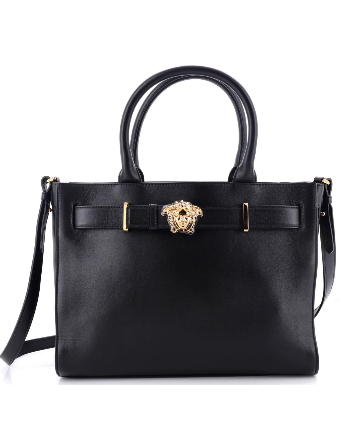 Click here for Pre-Owned Versace Large Palazzo Medusa Belted Conv... prices