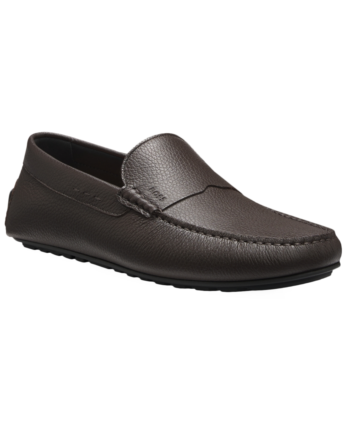 Click here for Boss by Hugo Boss Mens Leather Loafers - Dark Brow... prices