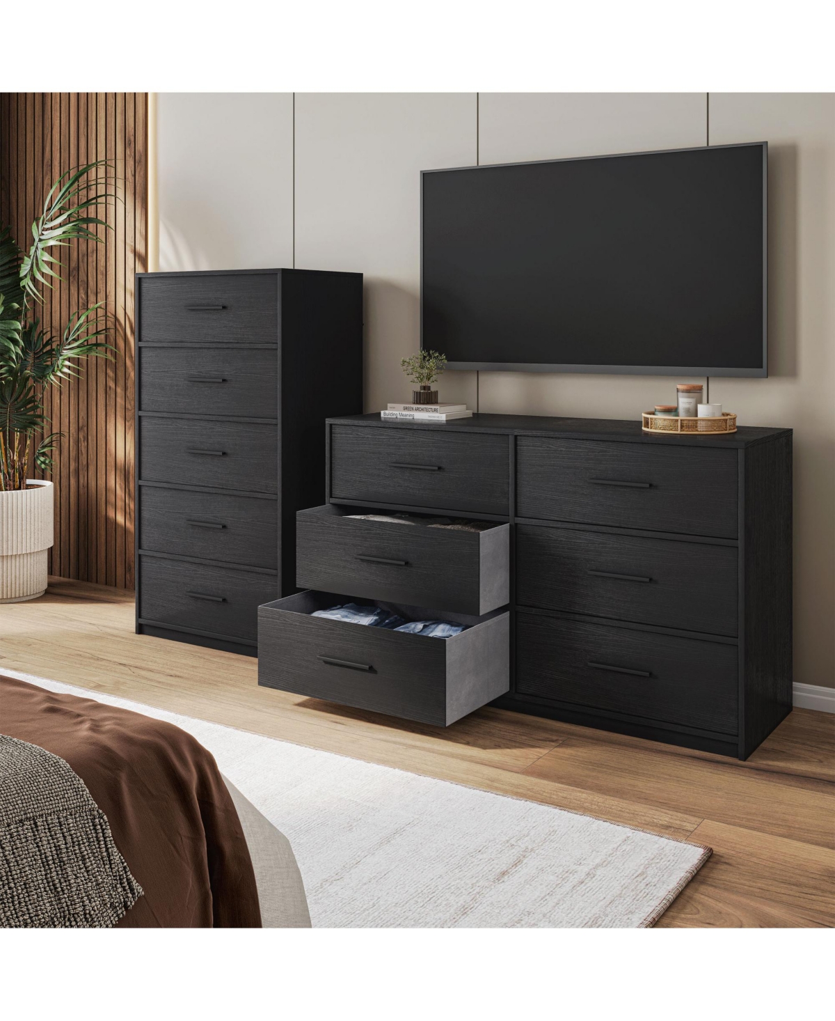 Click here for Rainsken Modern 6-Drawer Dresser with Large Fabric... prices