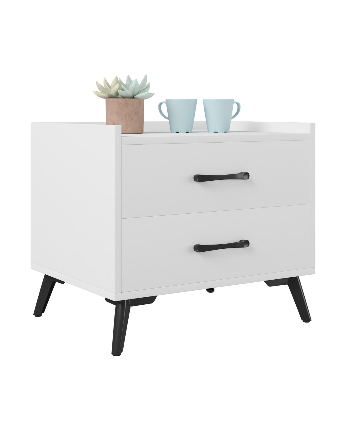 Click here for Rainsken NightStand with 2 Drawers  Modern Bedside... prices