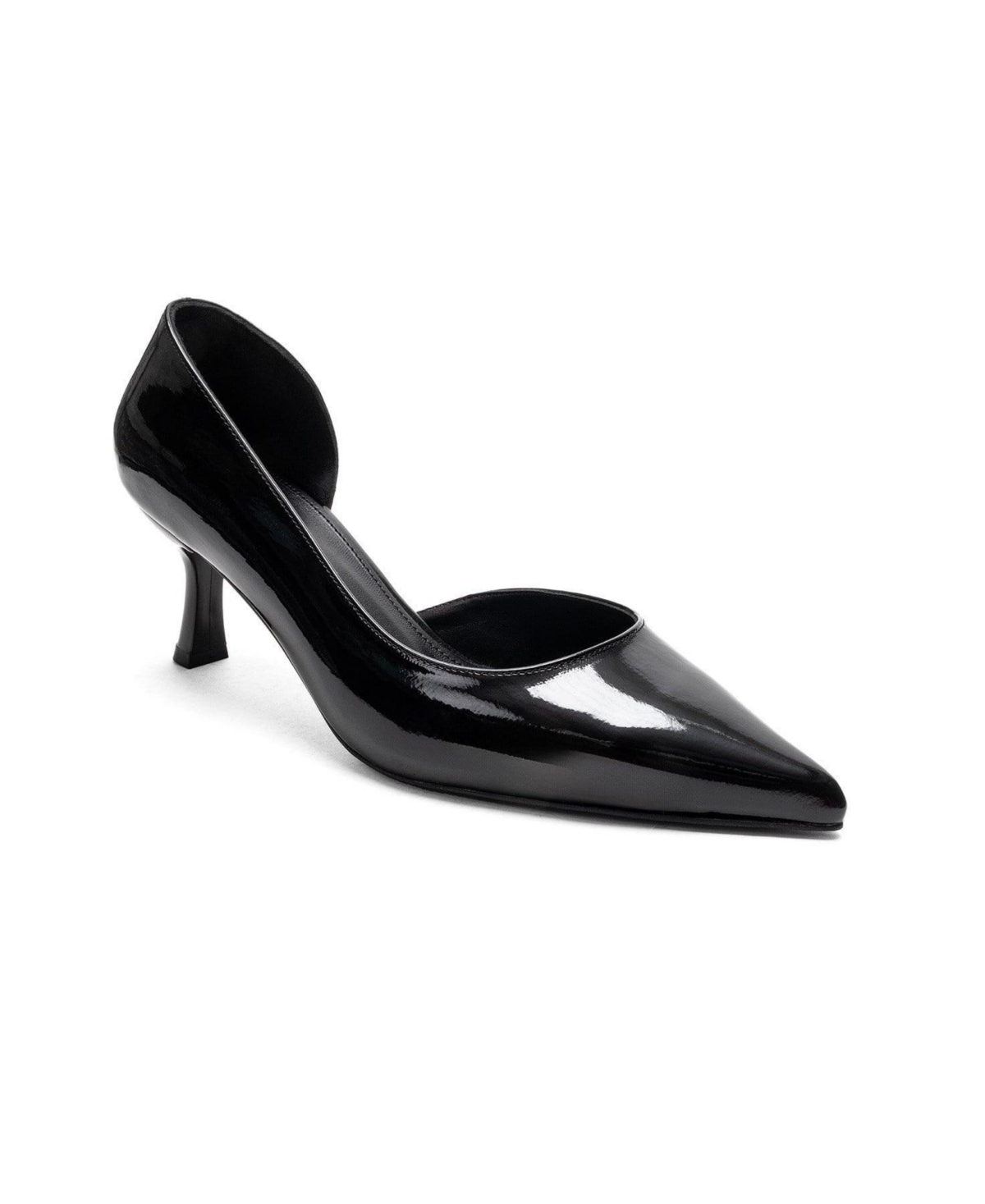 Click here for Prologue Shoes Arel Pointed Toe Pump - Black paten... prices