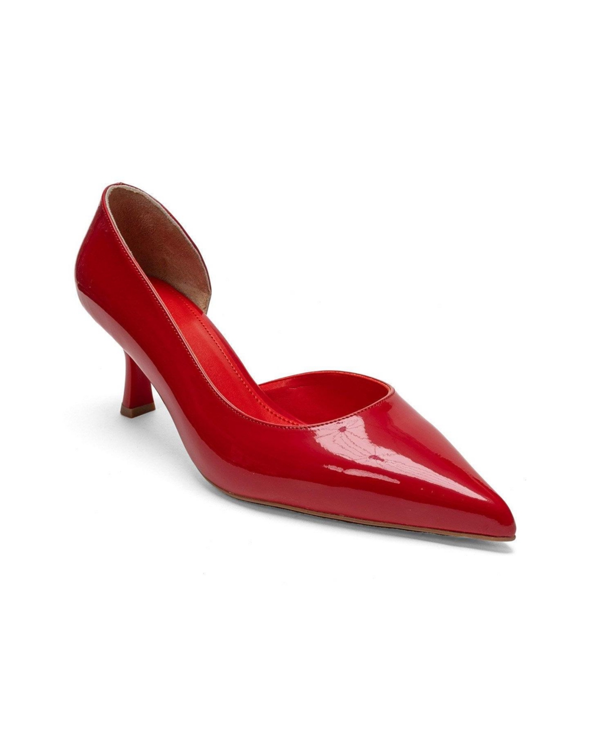 Click here for Prologue Shoes Arel Pointed Toe Pump - Red patent prices