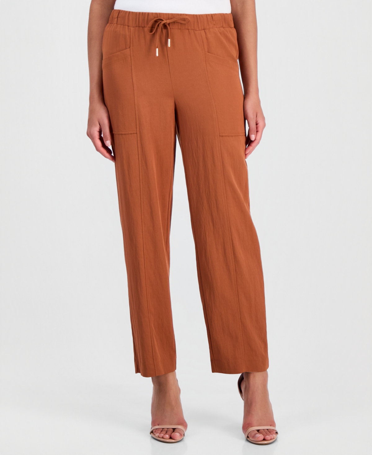 Click here for Anne Klein Petite Mid-Rise Straight-Leg Ankle Pant... prices