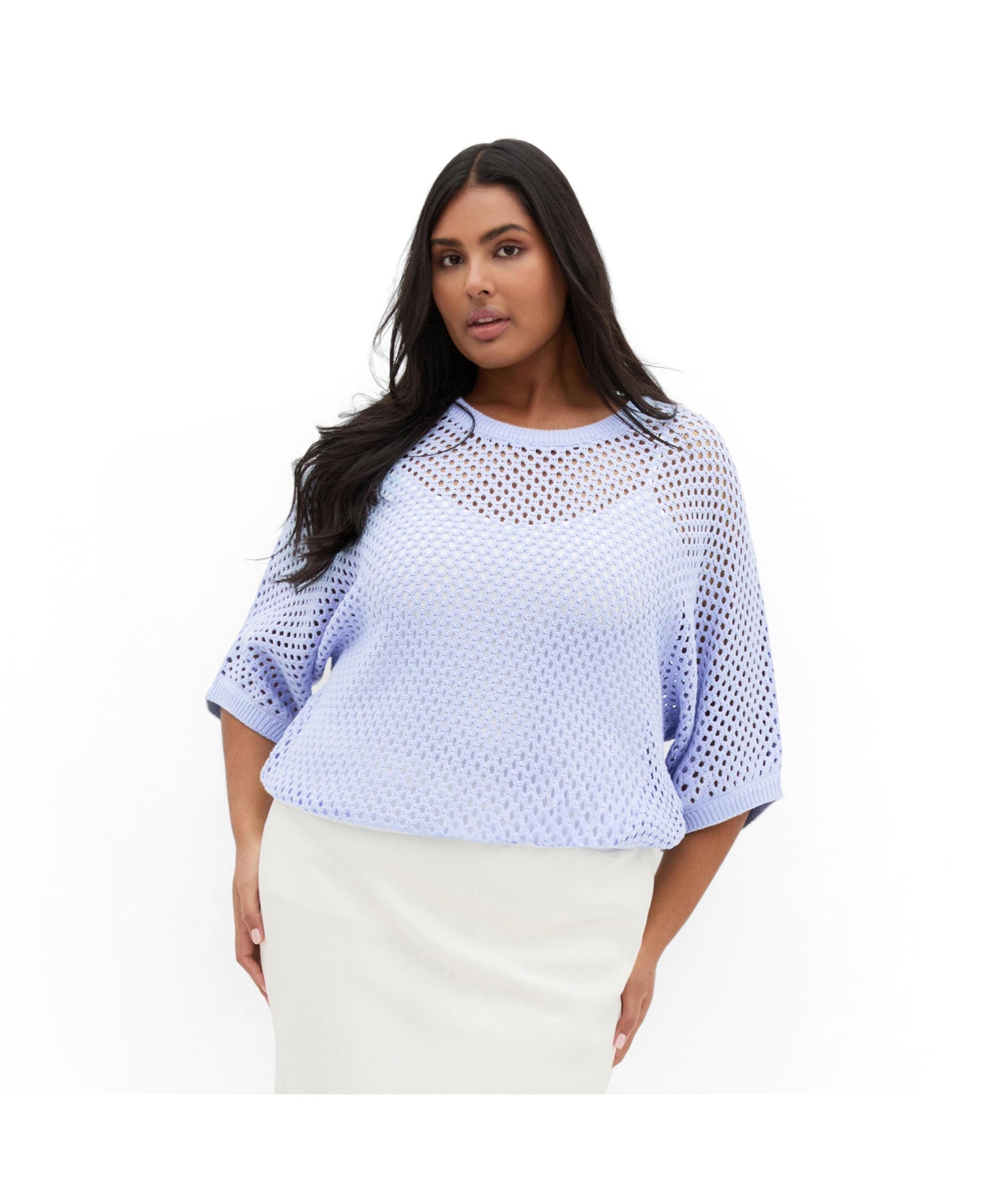 Click here for City Chic Womens City Chi Crochet Knit Top - Soft... prices