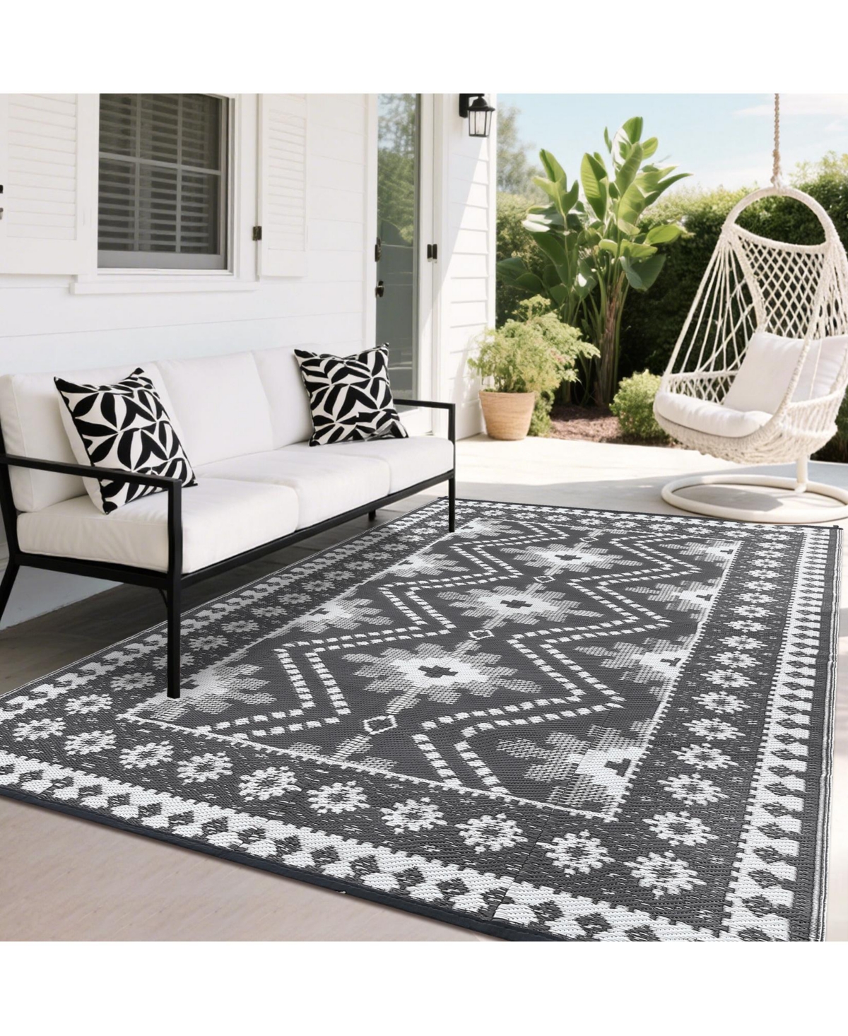 Click here for gaomon Outdoor Rug 8 x 10  Reversible Waterproof P... prices