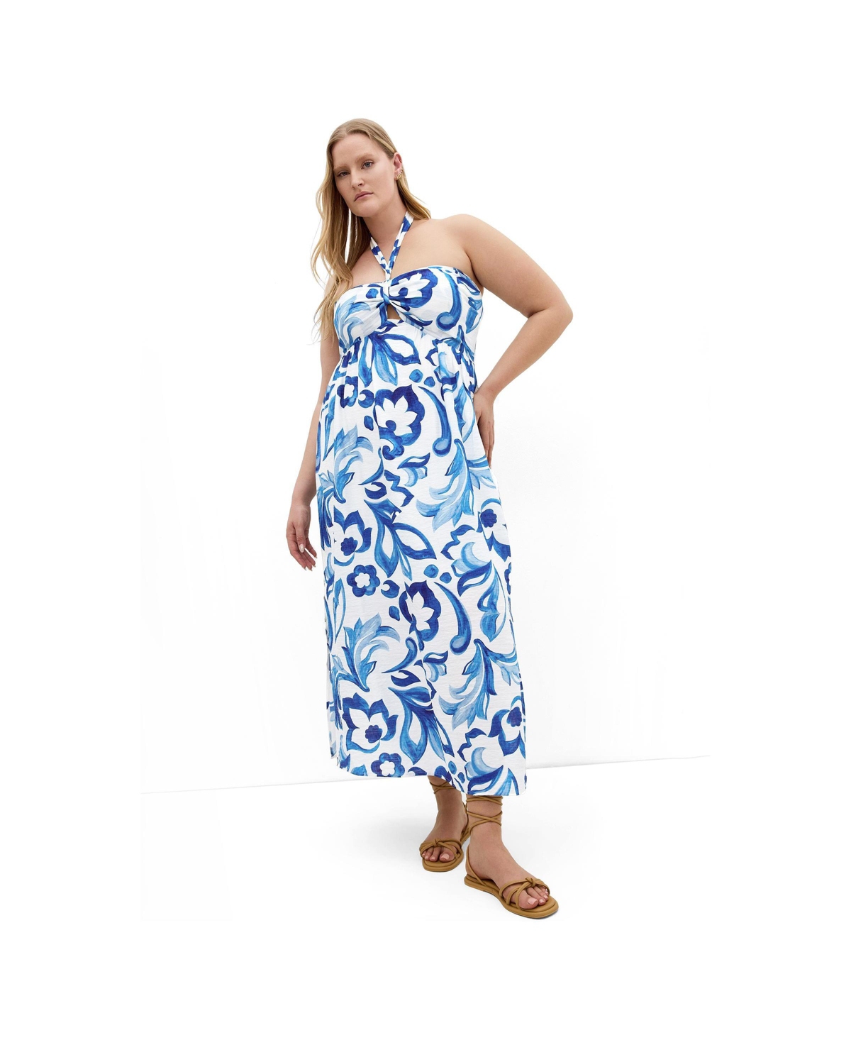 Click here for City Chic Womens Peta Serene Print Maxi Dress - My... prices