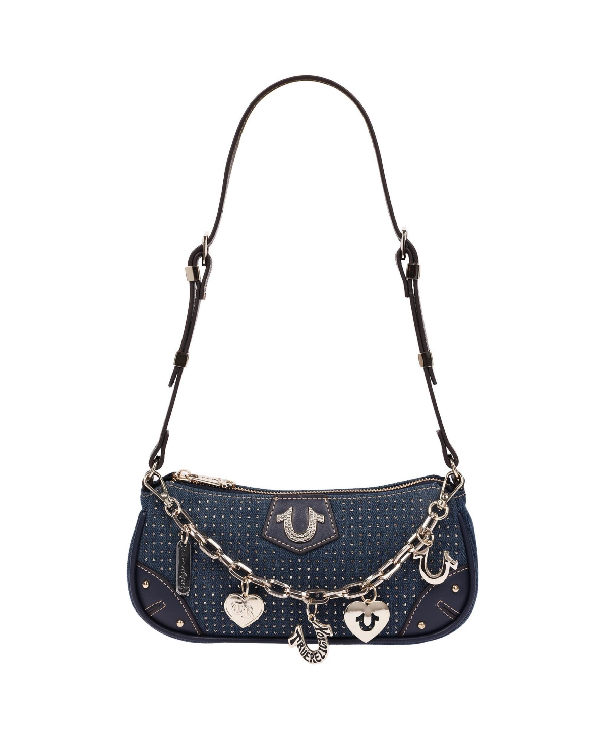 Click here for True Religion Womens Sparkle Denim Shoulder Bag -... prices