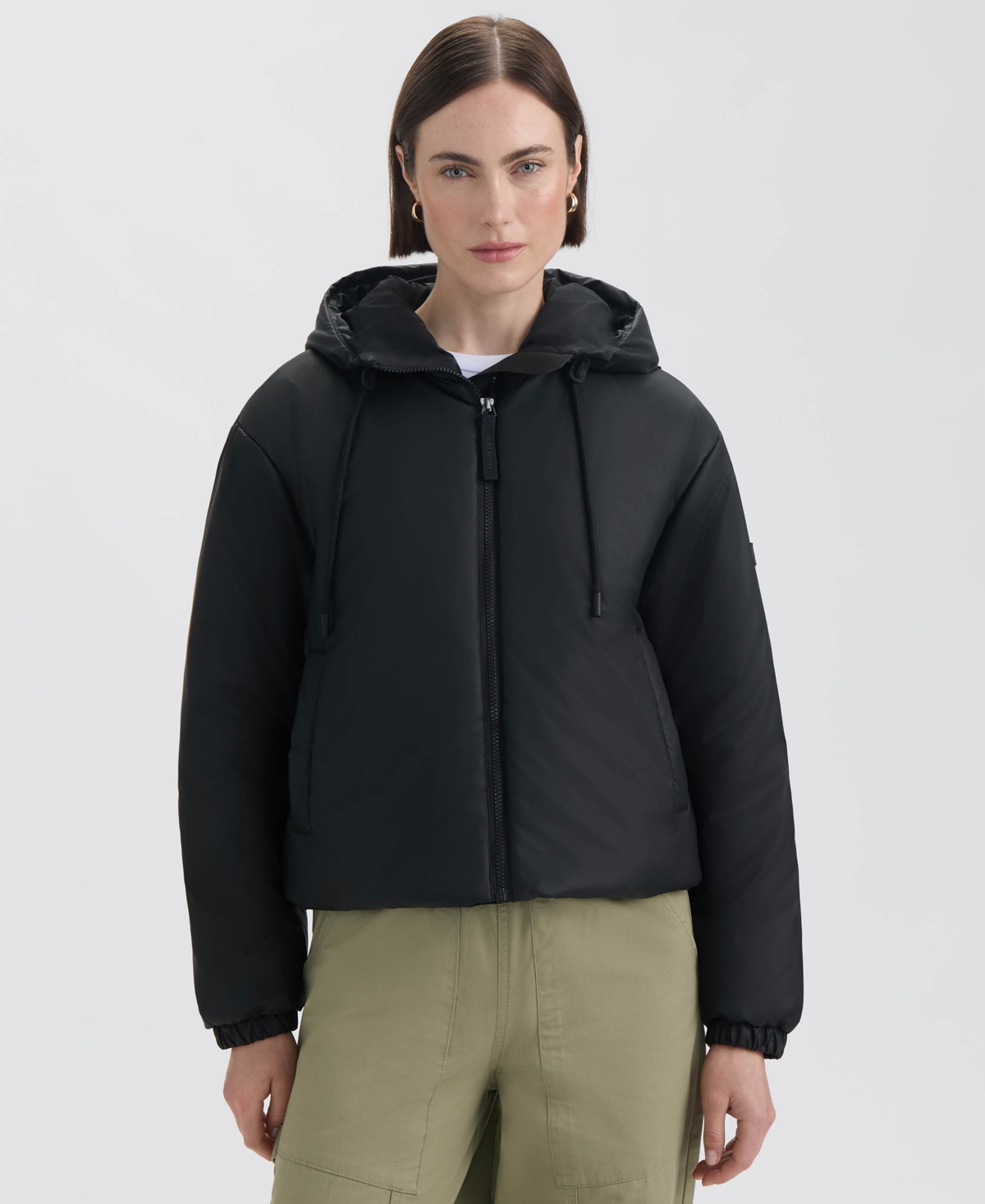 Click here for Hunter Womens Short Puffer coat - Black prices
