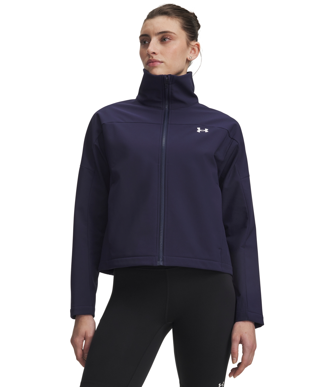 Click here for Under Armour Womens Shield Collared Jacket - Midni... prices