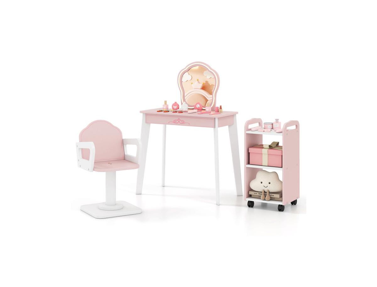 Click here for Slickblue Wooden Kids Pretend Hair Salon Set with... prices