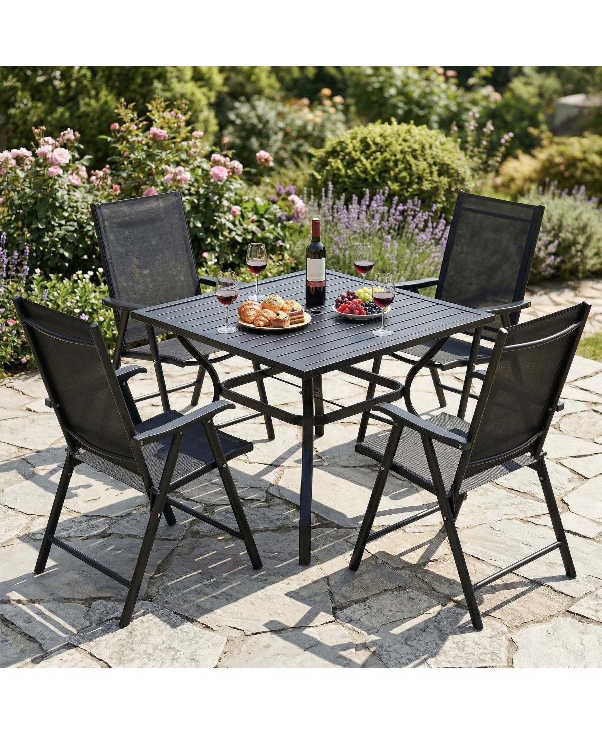 Click here for Streamdale Furniture Outdoor dining table set  squ... prices