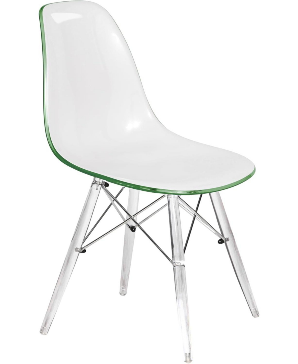 Click here for LeisureMod Cresco Modern Molded Dining Chair  Chro... prices