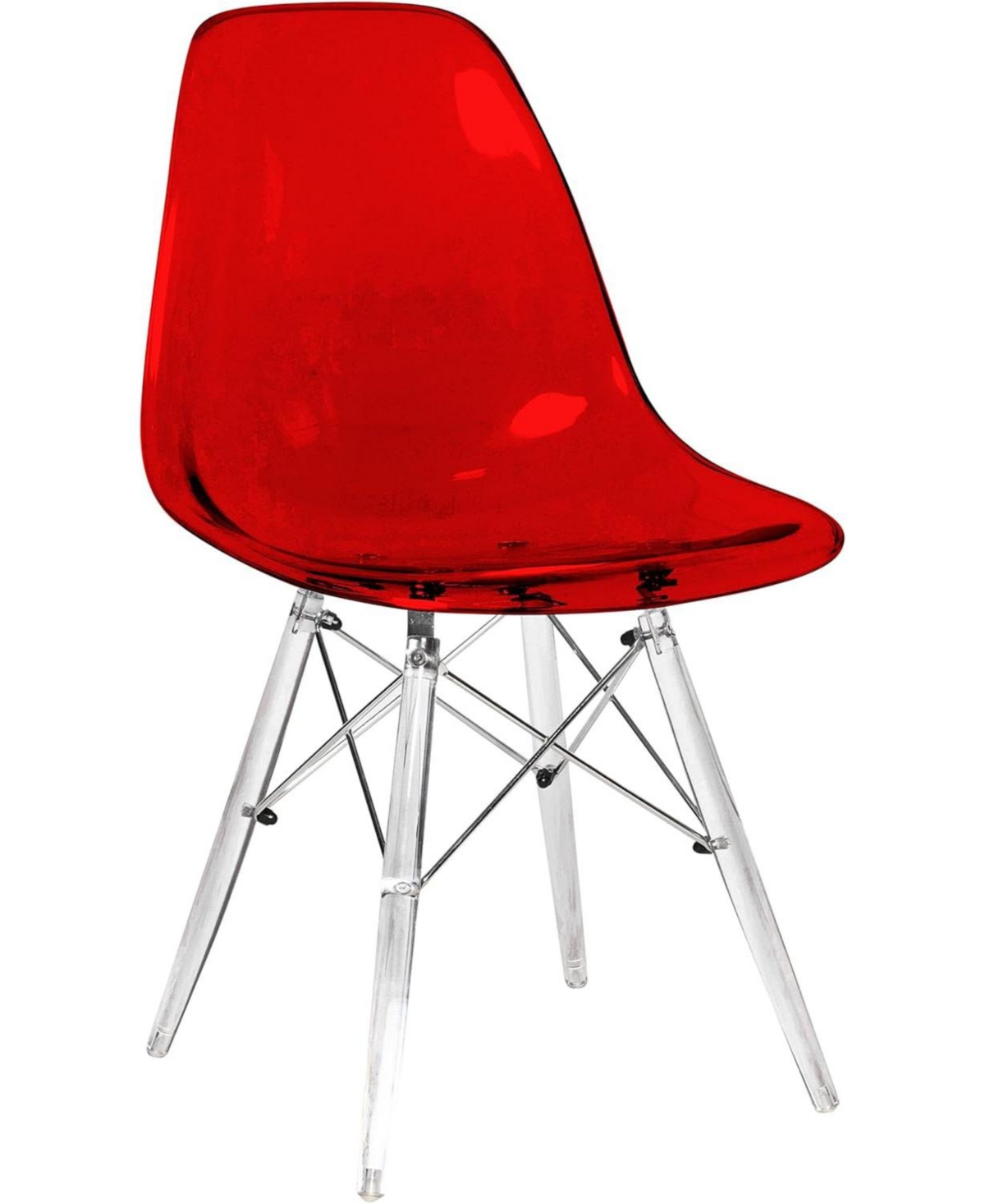 Click here for LeisureMod Cresco Modern Molded Dining Chair  Chro... prices