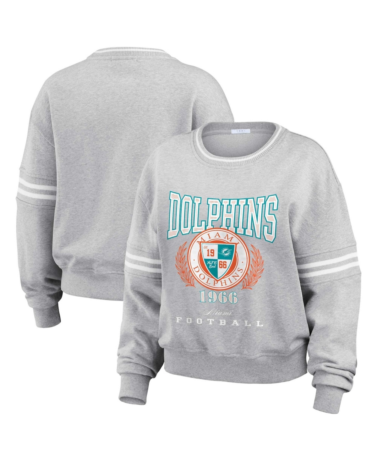 Click here for Wear by Erin Andrews Womens Heather Gray Miami Dol... prices