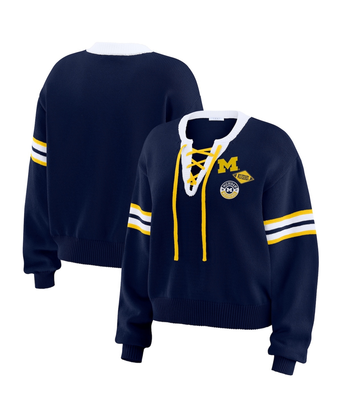 Click here for Wear by Erin Andrews Womens Navy Michigan Wolverin... prices