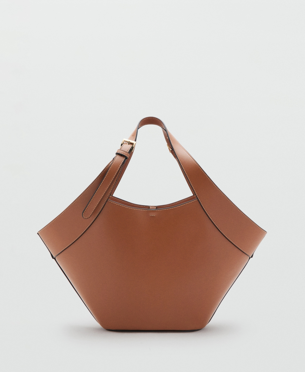 Click here for Mango Womens Large Faux-Leather Shoulder Bag - Lea... prices