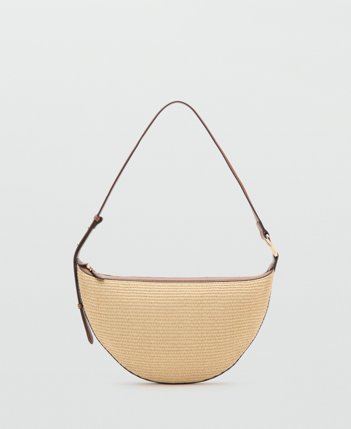 Click here for Mango Womens Textured Shoulder Bag - Leather prices