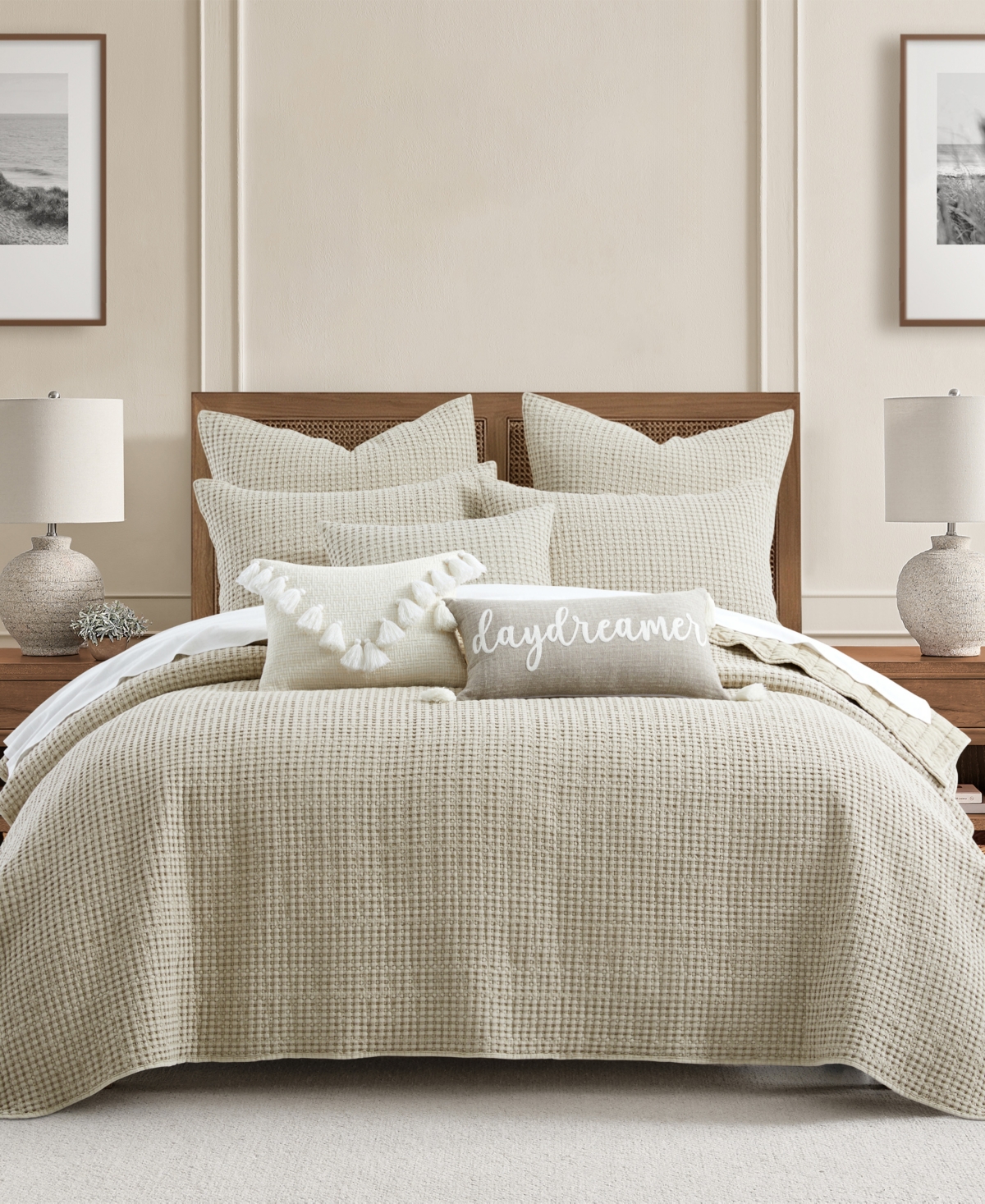Click here for Levtex Mills Waffle Textured 3-Pc. Quilt Set  Full... prices