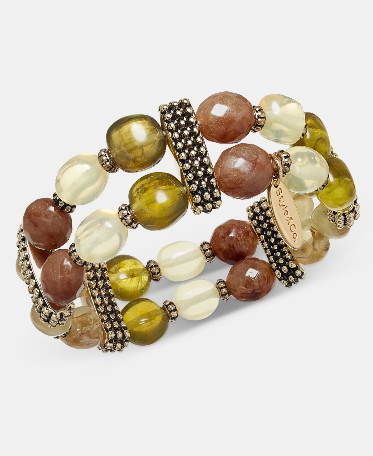 Click here for Style & Co Beaded Jewel Stretch Bracelet  Macys Ex... prices