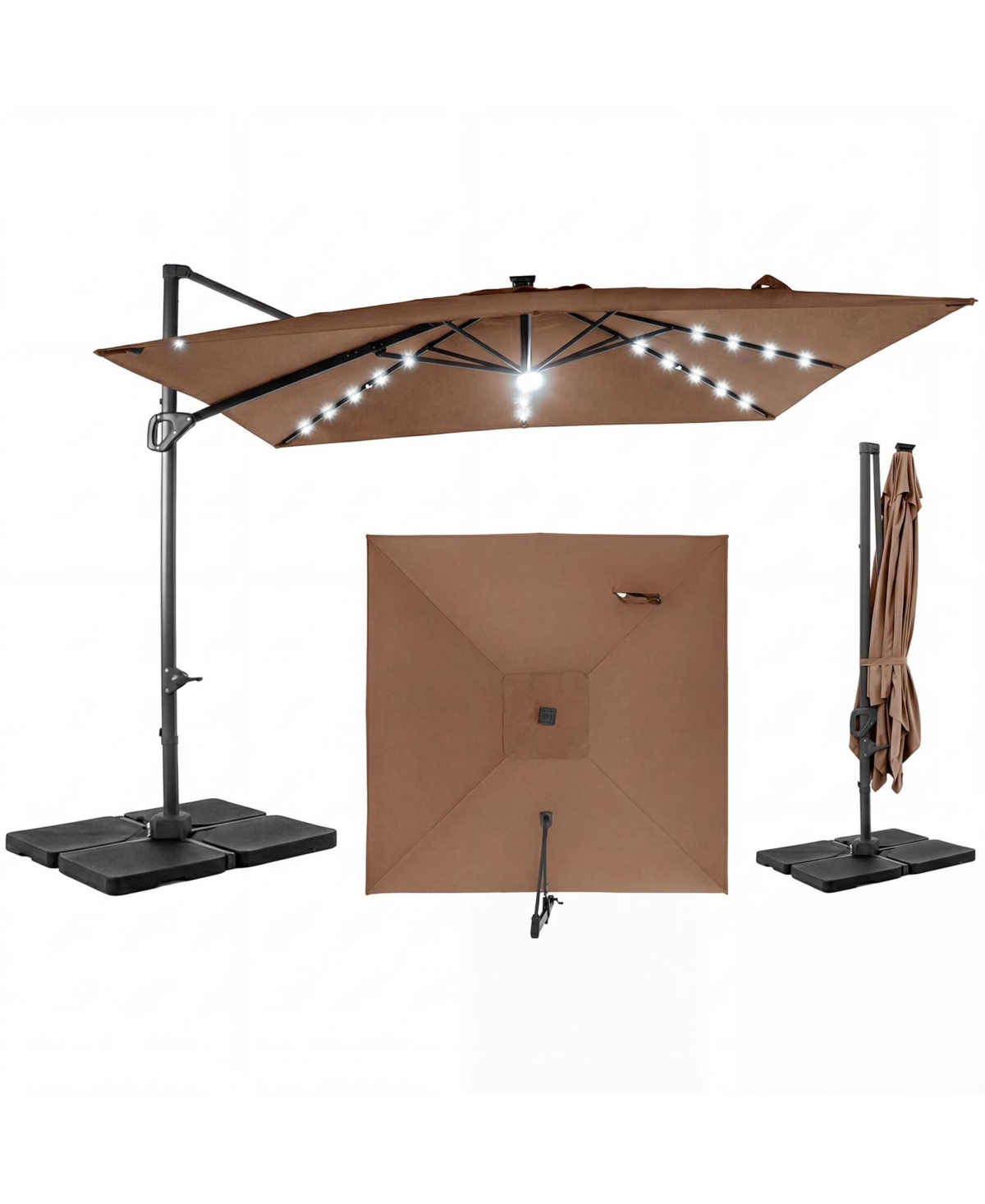 Click here for Gymax 10 Feet Cantilever Outdoor Umbrella with 32... prices