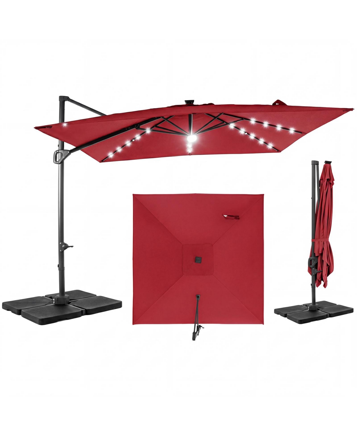 Click here for Gymax 10 Feet Cantilever Outdoor Umbrella with 32... prices