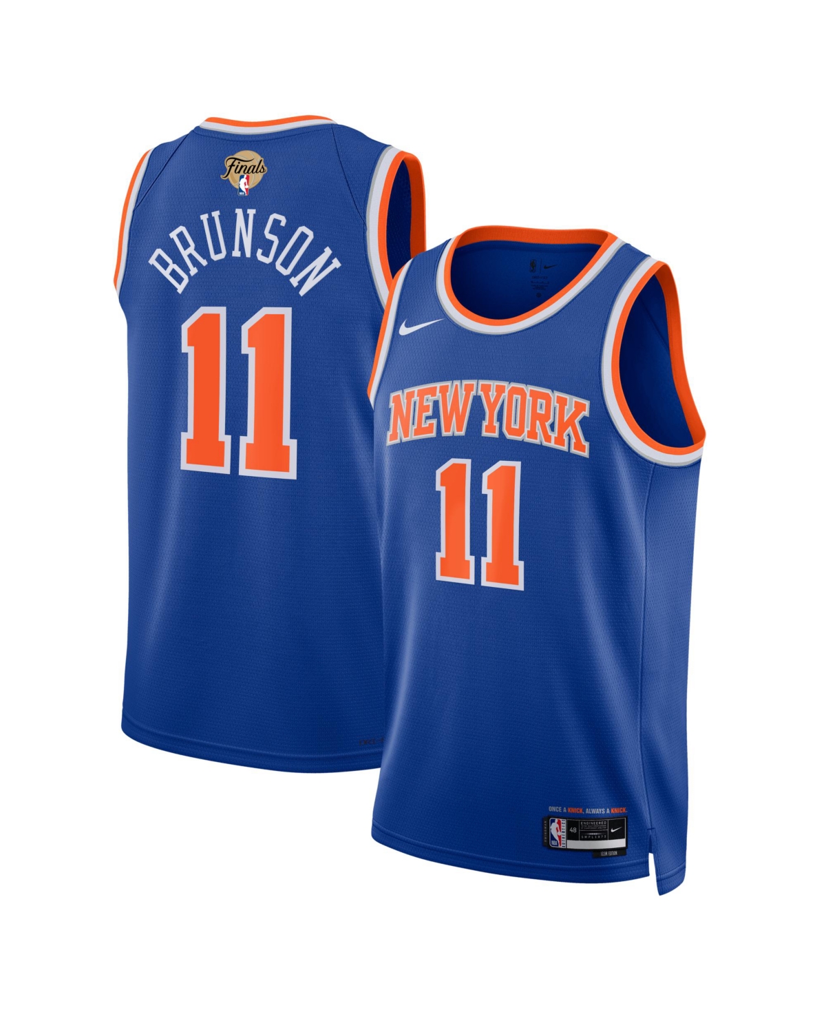 Click here for Nike Mens and Womens Jalen Brunson Blue New York K... prices