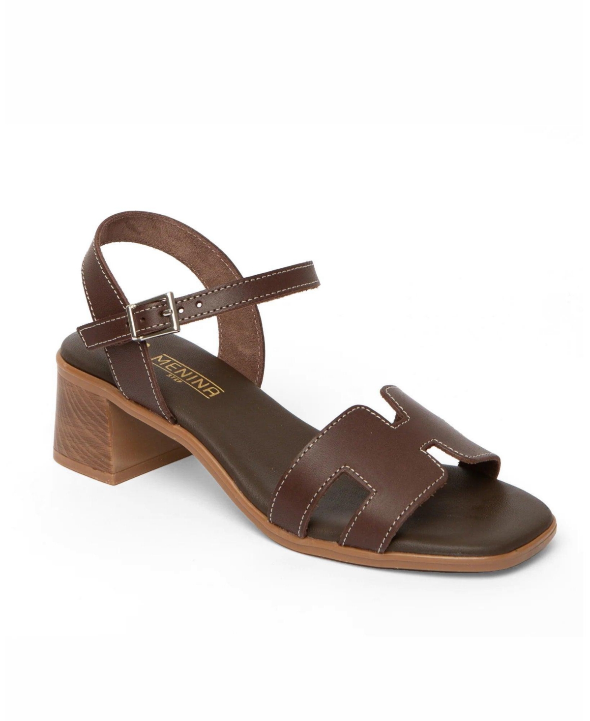 Click here for Menina Step Womens Siena Flat Sandal - Chocolate prices