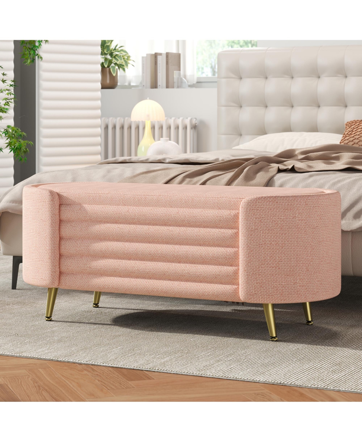 Click here for Rainsken Storage Ottoman - Upholstered Storage Ben... prices
