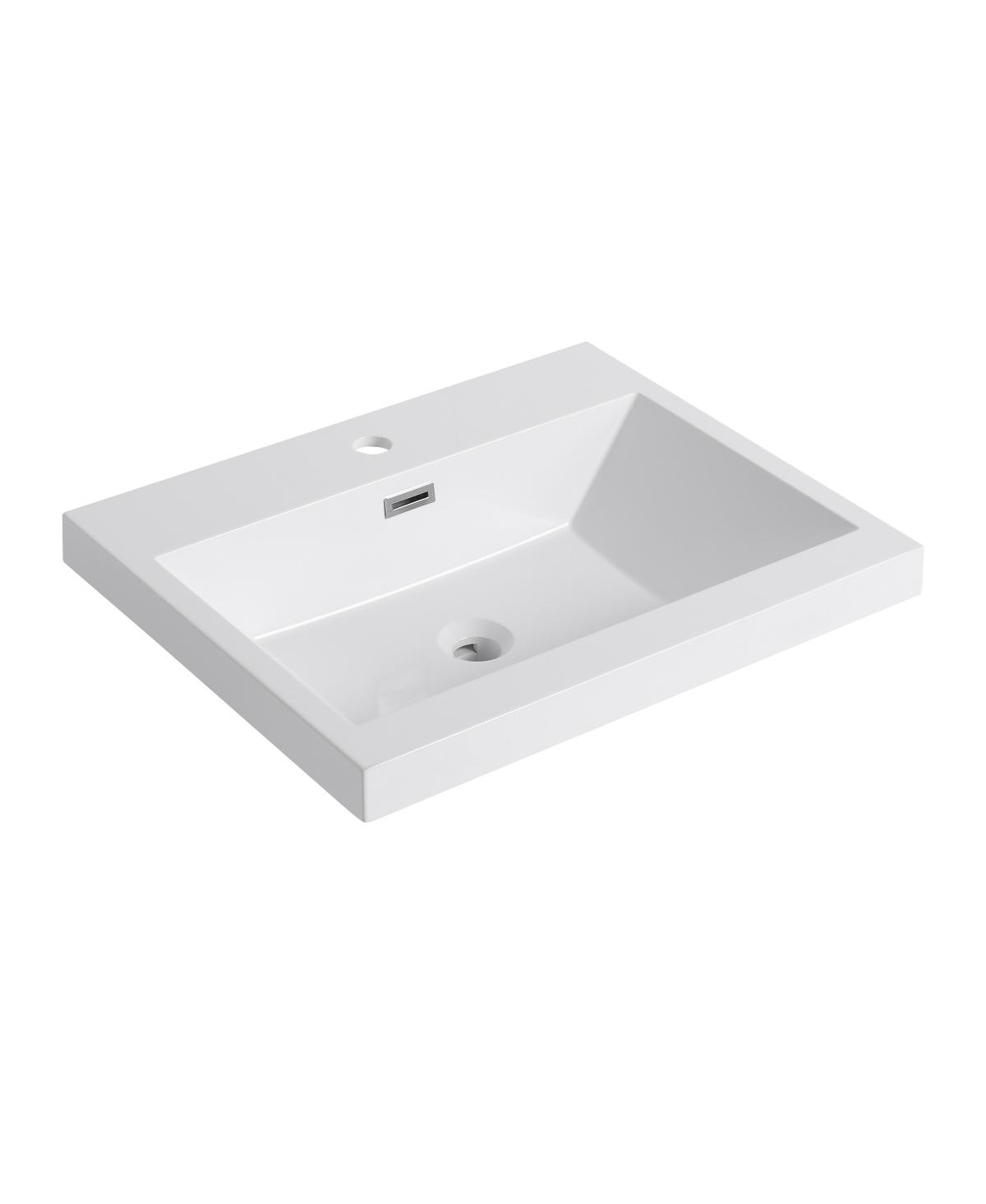 Click here for Sillysis Modern Resin Bathroom Sink Top  Rectangul... prices