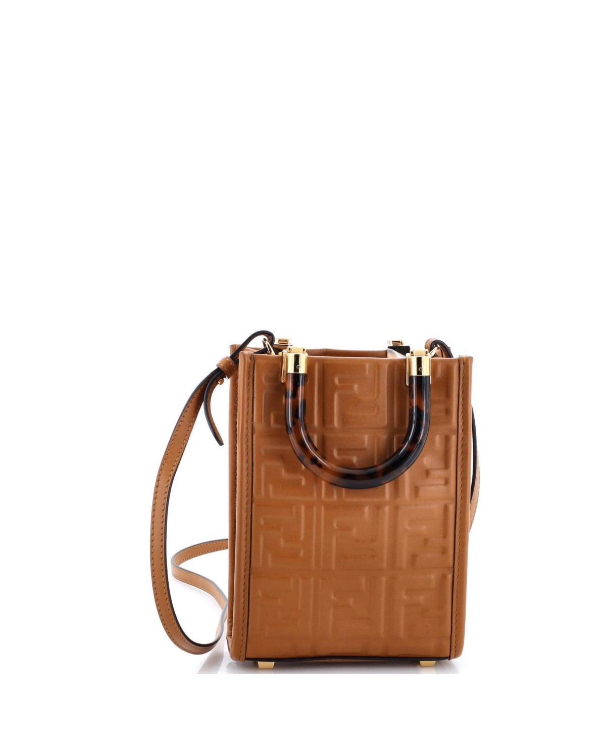 Click here for Pre-Owned Fendi Mini Sunshine Shopper Tote Zucca E... prices