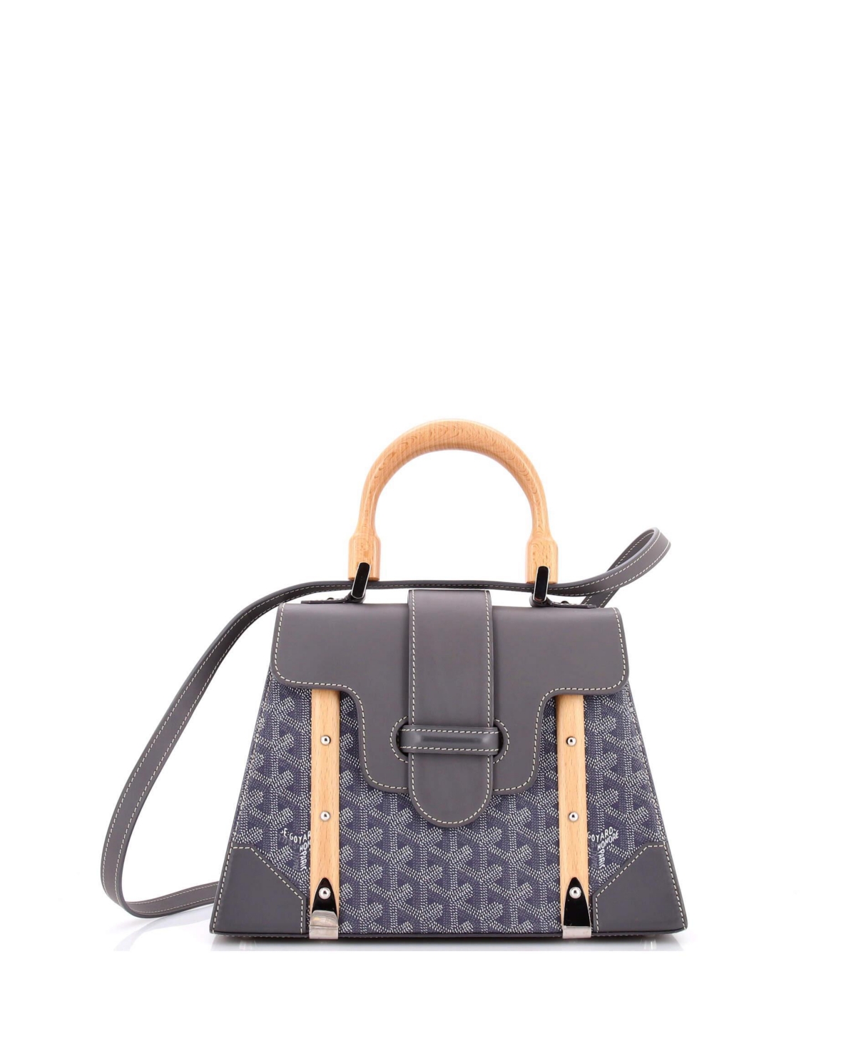 Click here for Pre-Owned Goyard Pm Saigon Top Handle Bag Coated C... prices