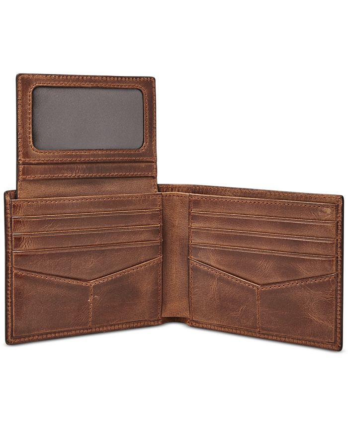 Fossil Men's RFID Derrick Leather Passcase - Macy's
