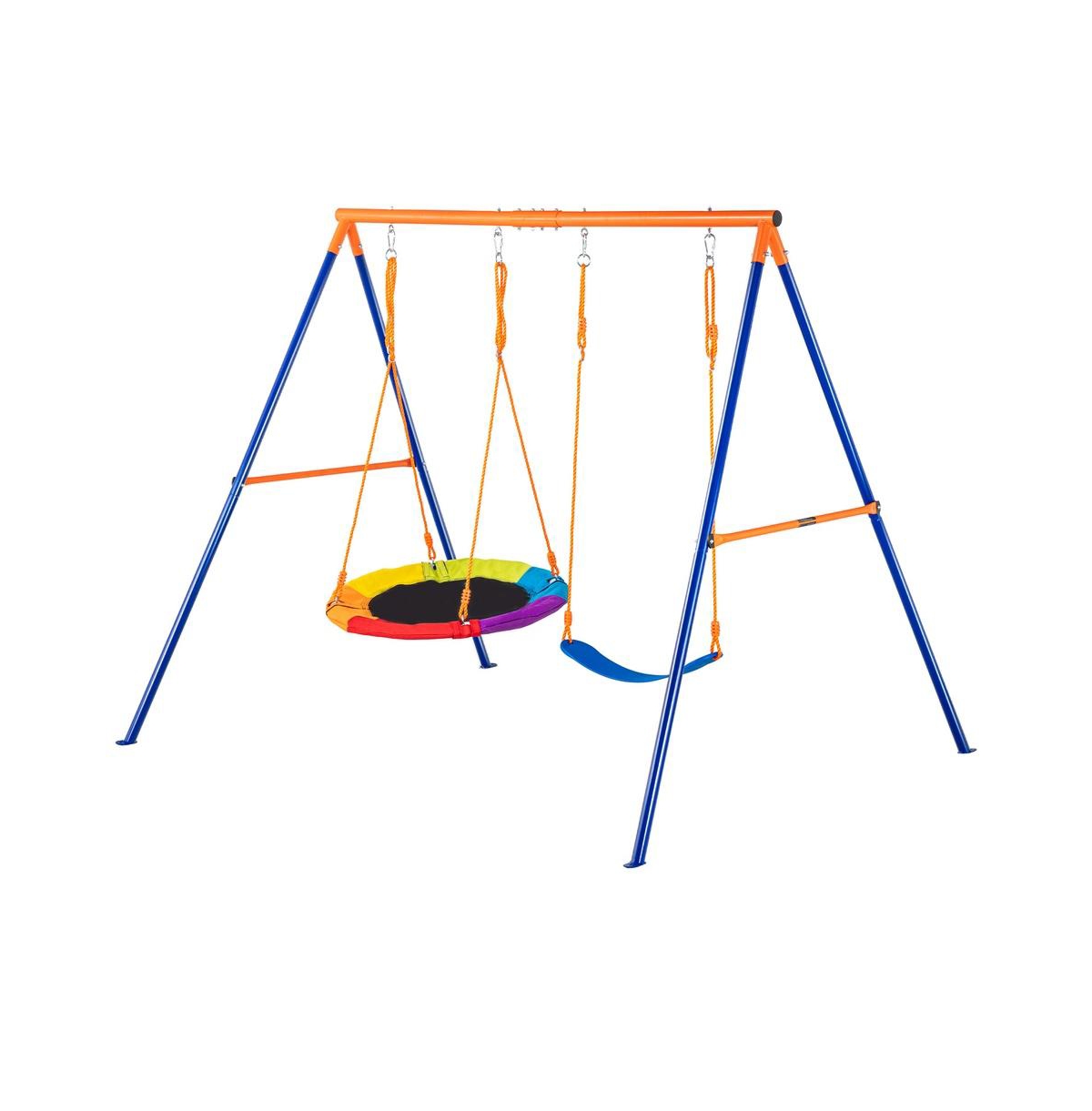 Click here for Sugift Backyard A-Frame Swing Set with Saucer and... prices