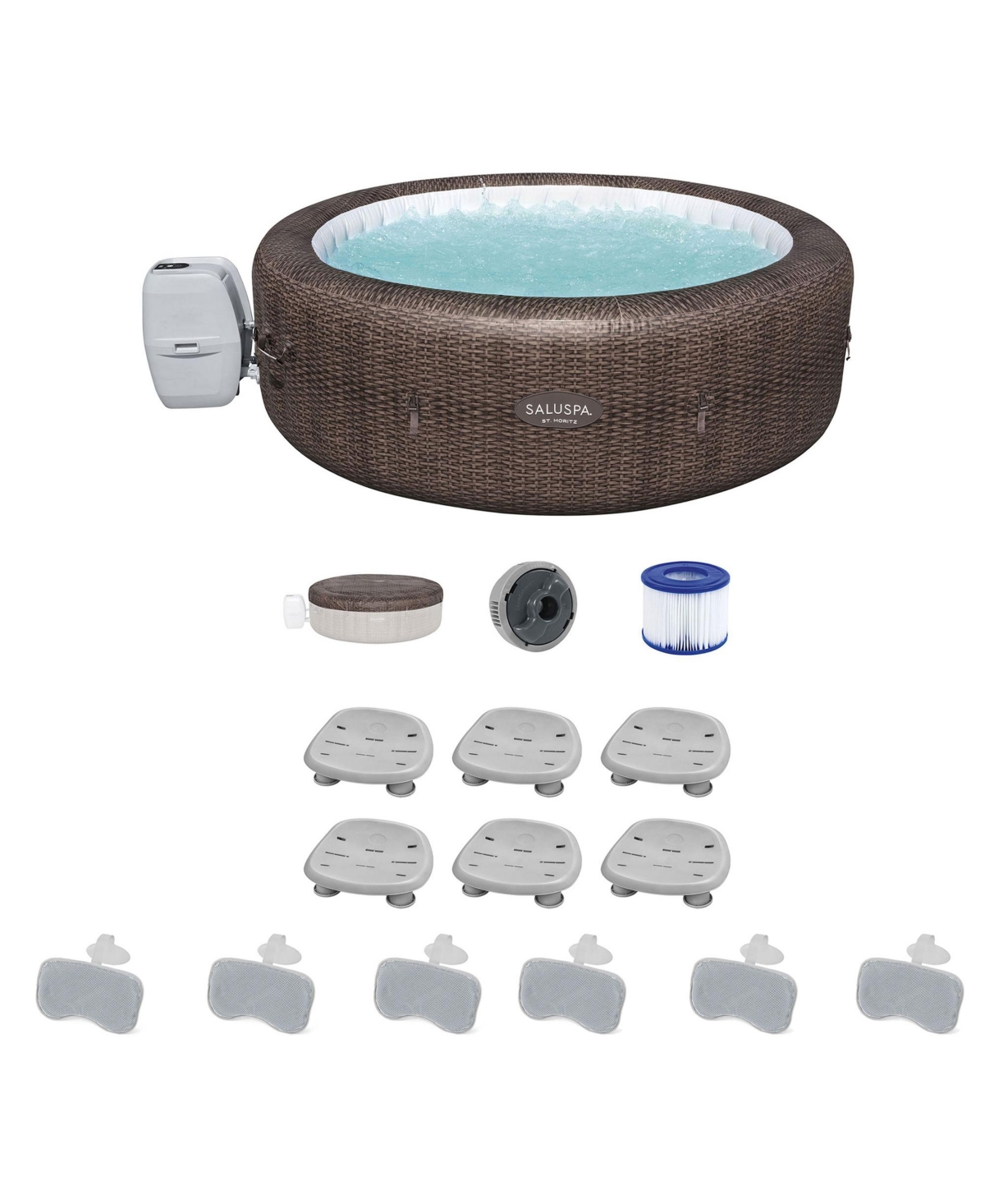 Click here for Bestway Coleman St Moritz Hot Tub with 6 SaluSpa S... prices