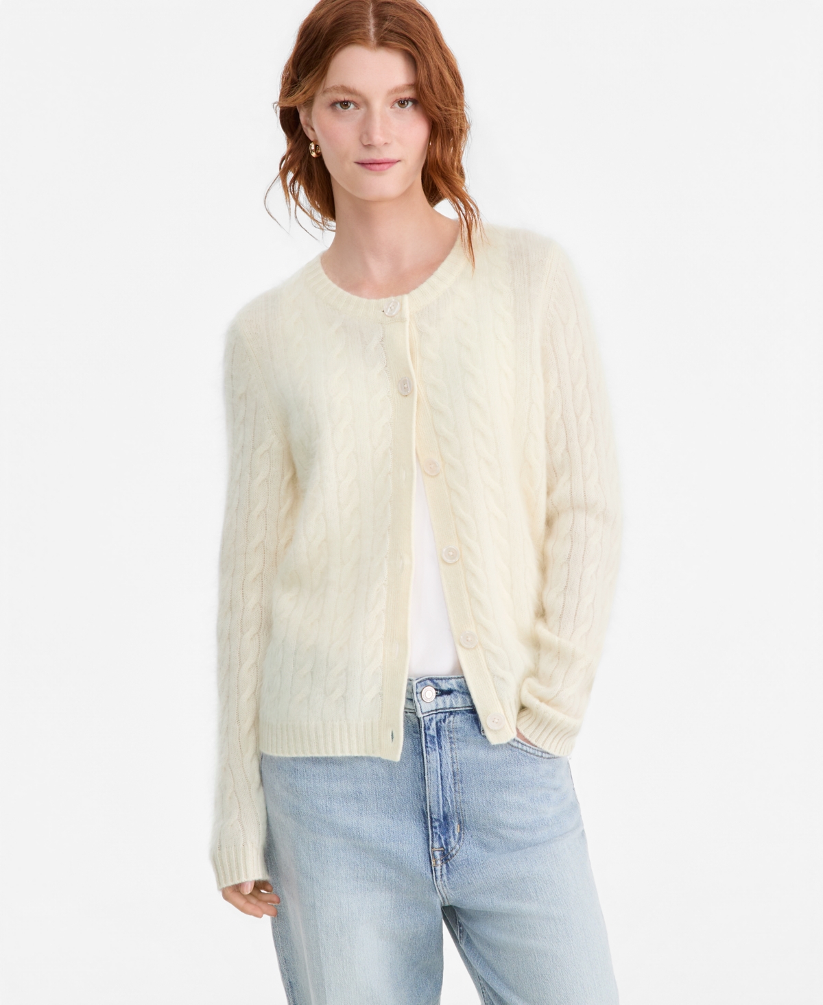 Click here for Charter Club Womens 100 Cashmere Brushed Cable-Kni... prices