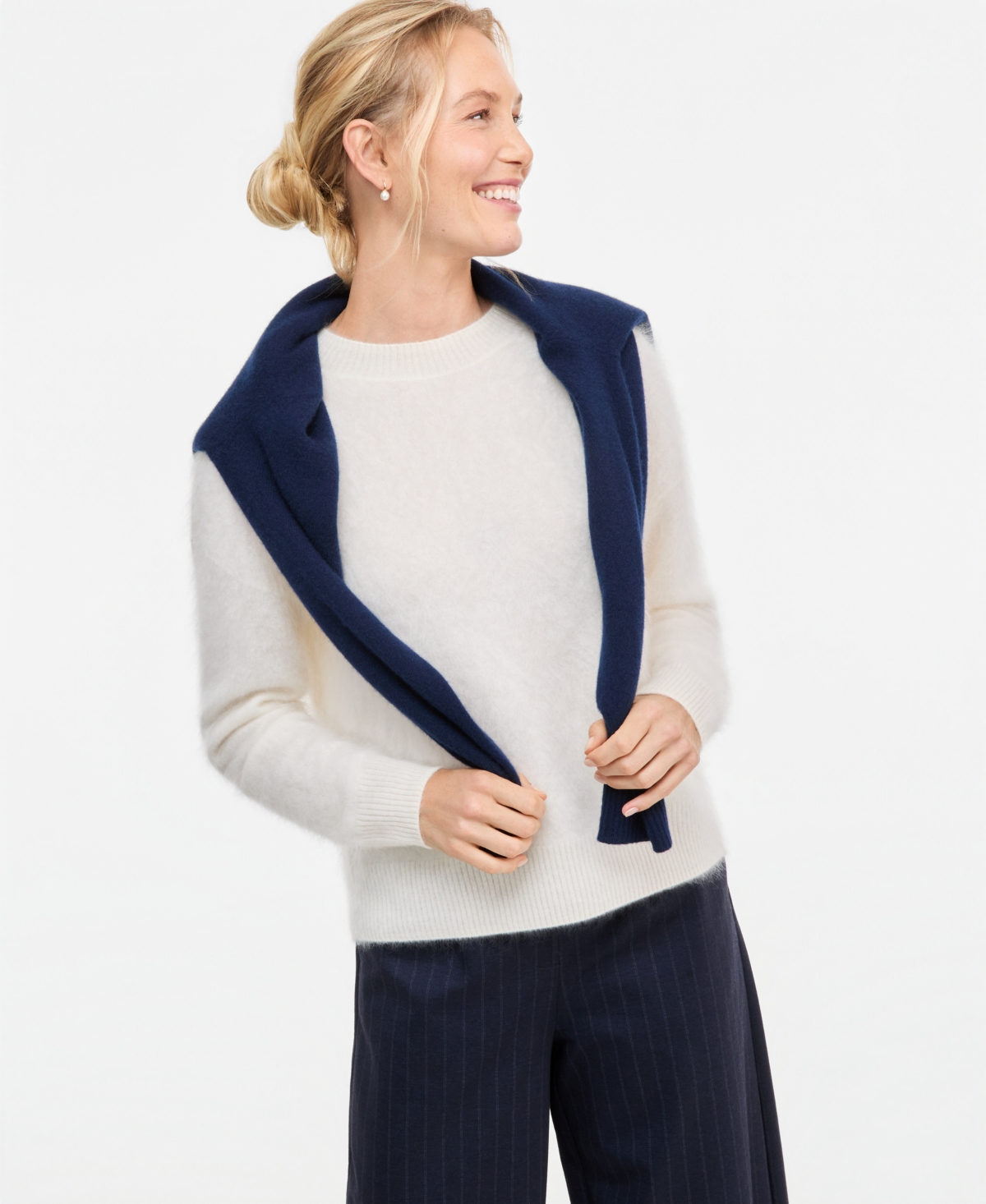 Click here for Charter Club Womens 100 Cashmere Brushed Crewneck... prices