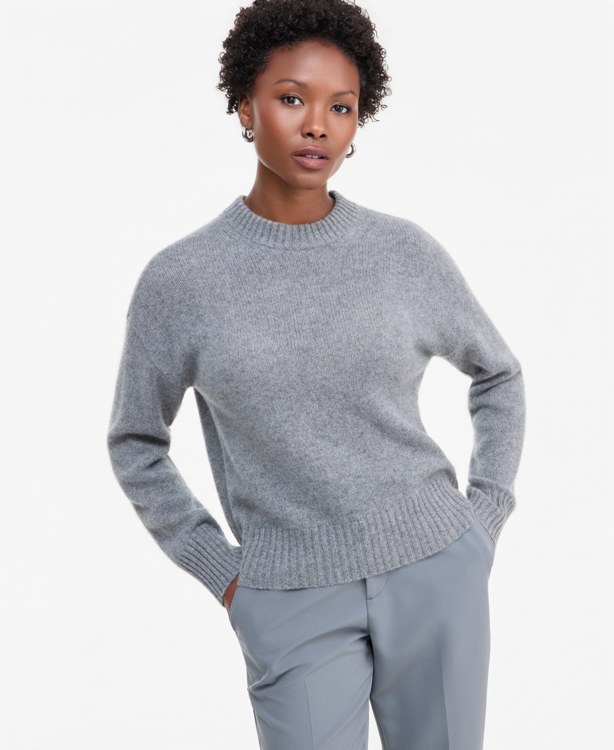 Click here for Charter Club Petite Cashmere Relaxed Crewneck Swea... prices