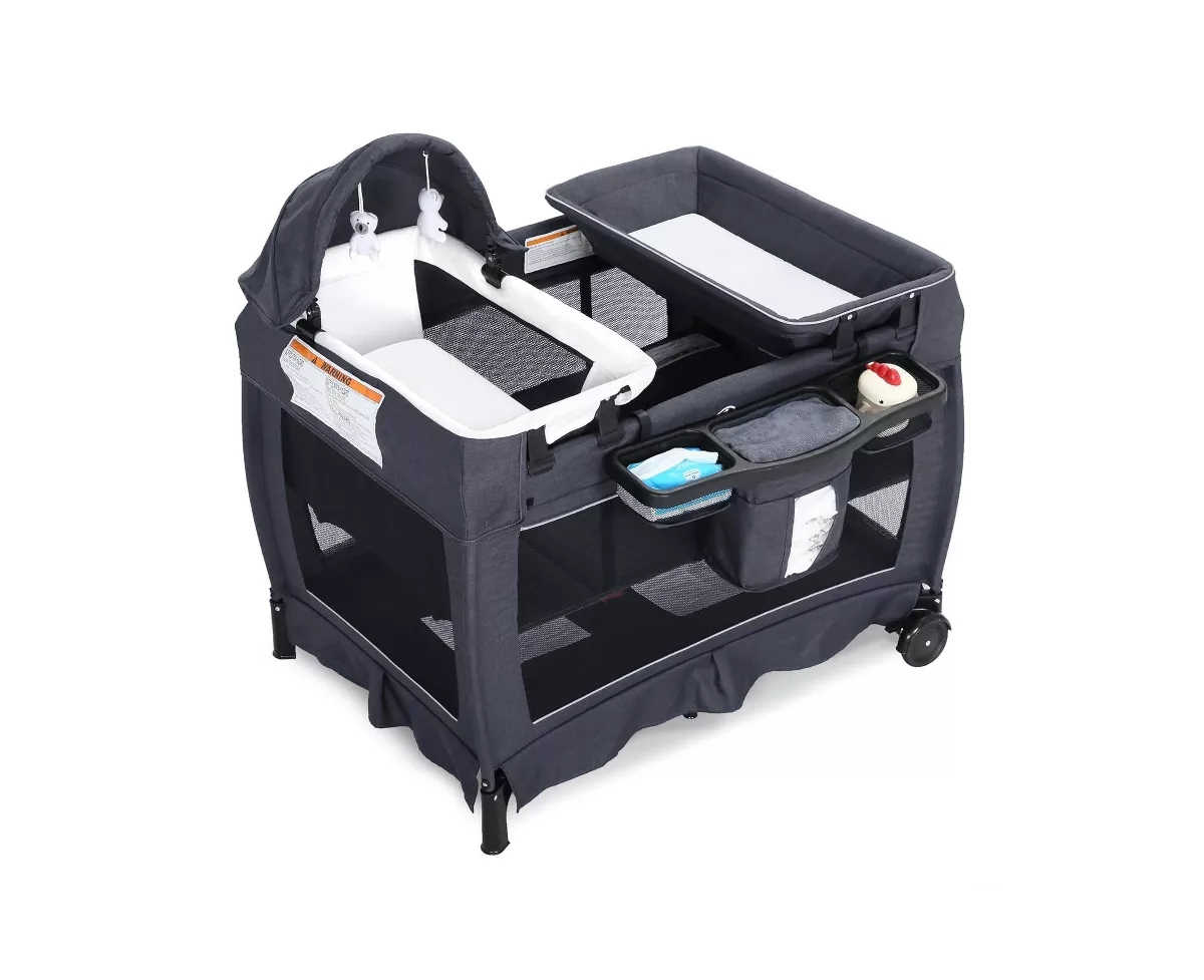 Click here for Kinder King Baby 4-in-1 Portable Playard with Bass... prices