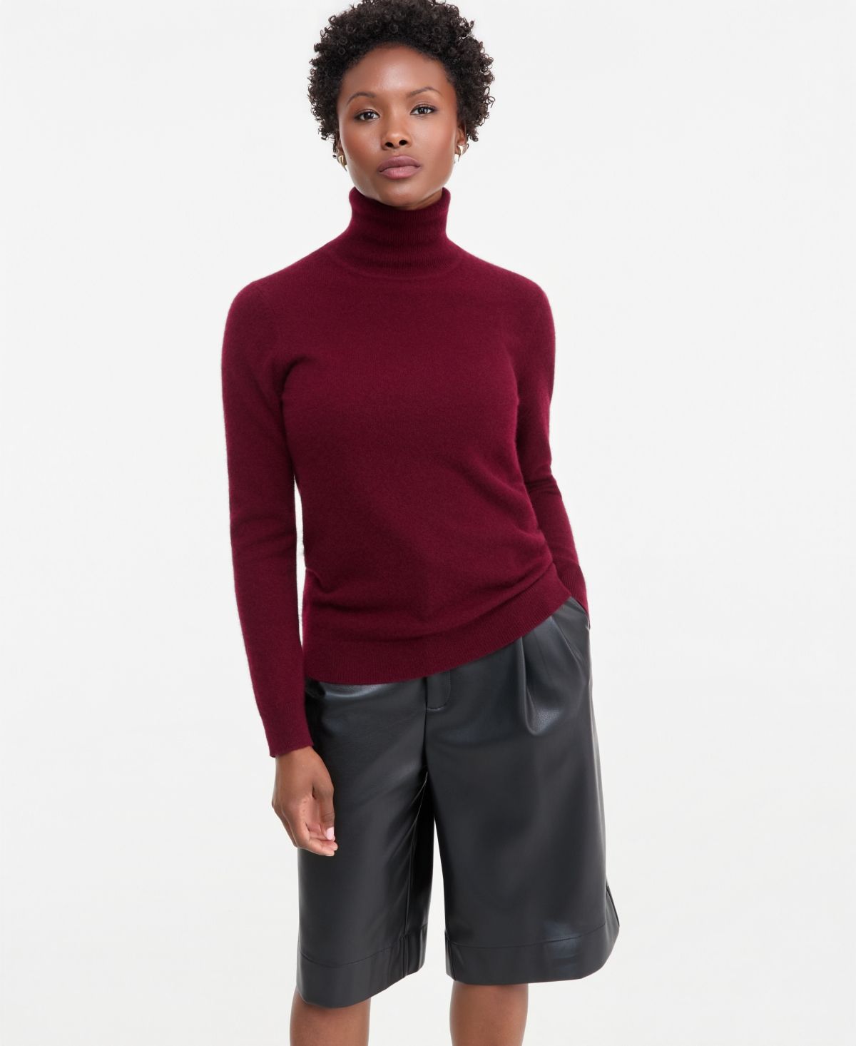 Click here for Charter Club Petite Cashmere Turtleneck Sweater  M... prices