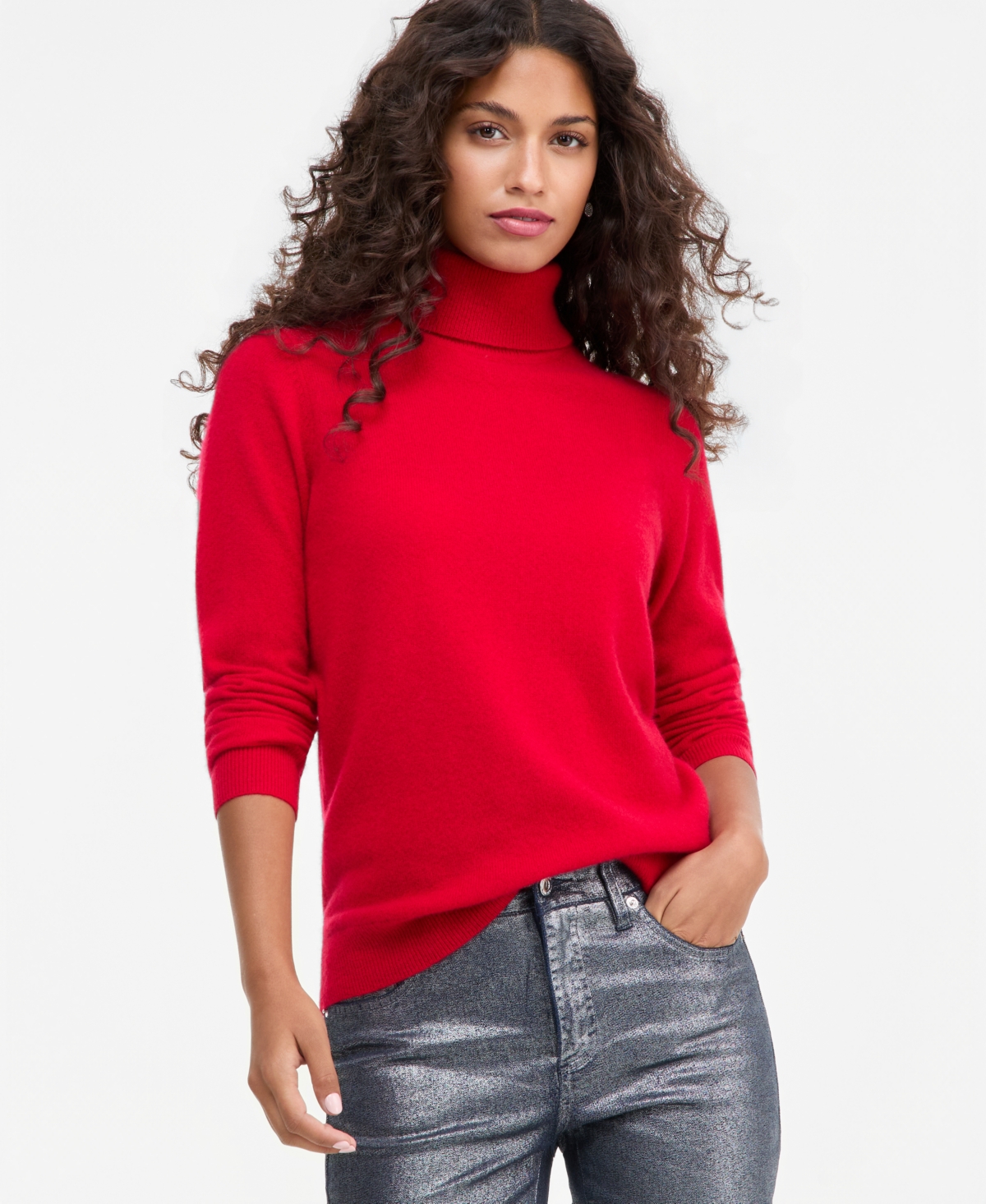 Click here for Charter Club Petite Cashmere Turtleneck Sweater  M... prices