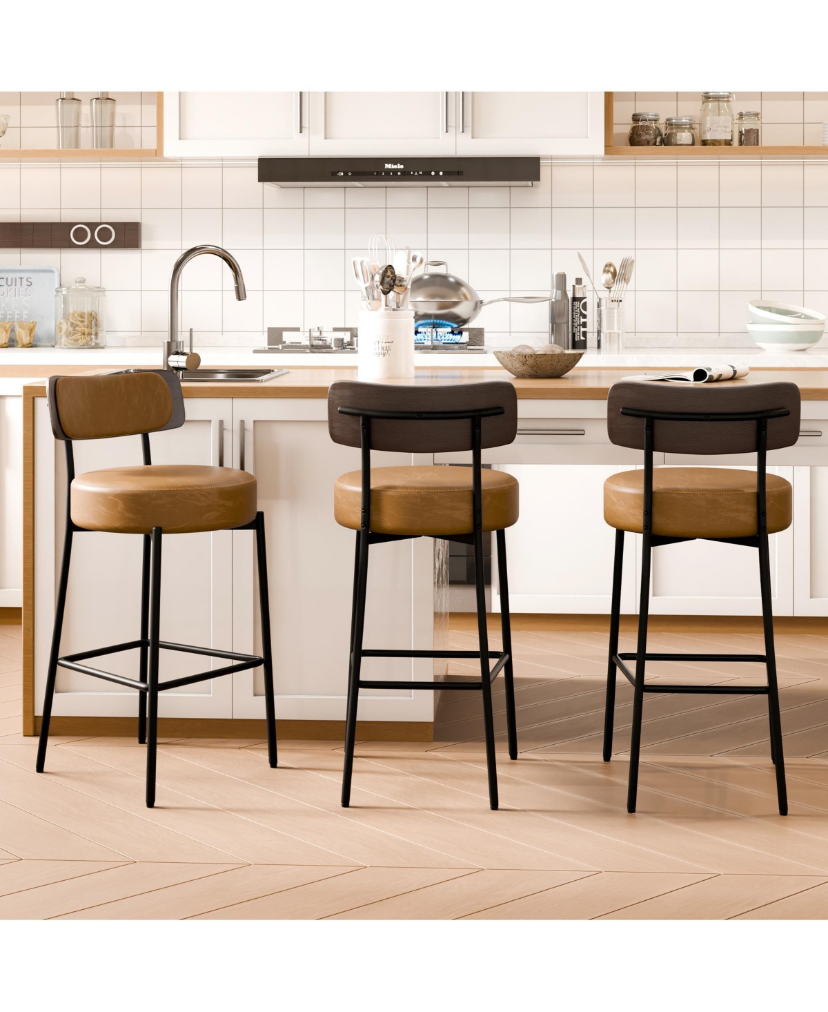 Click here for Dyhome 24 inches Bar Stools Set of 3  Counter Heig... prices