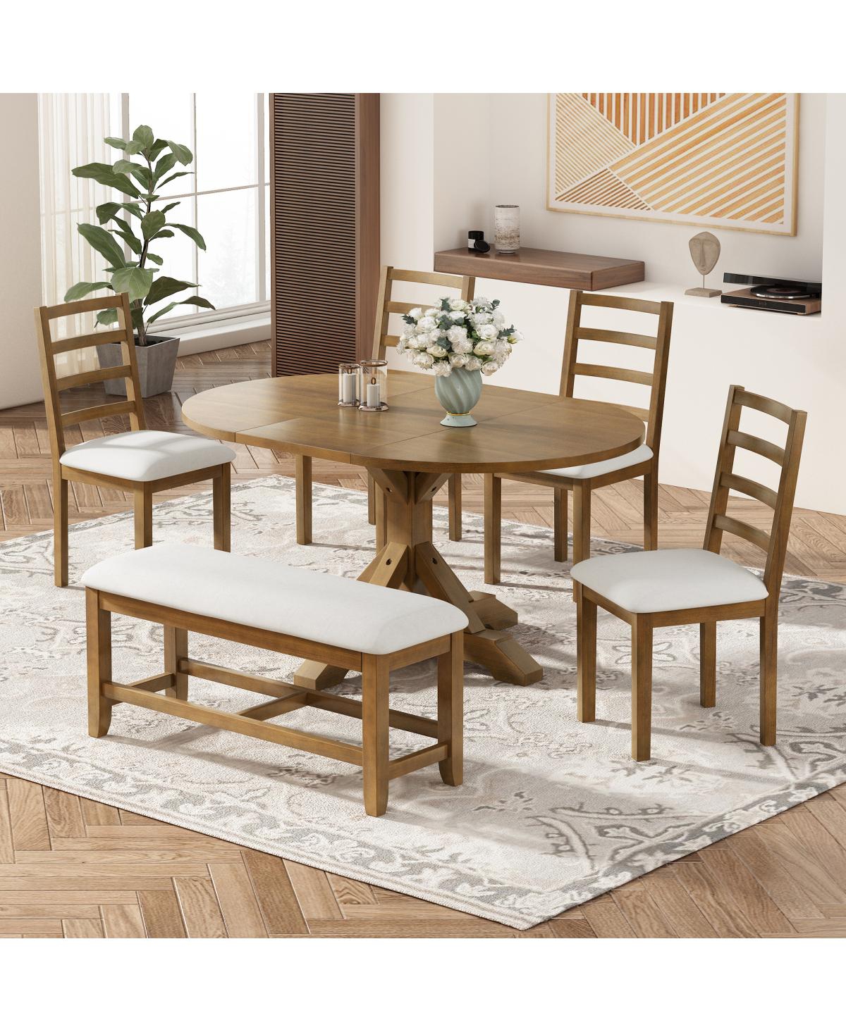 Click here for Streamdale Furniture Farmhouse 6piece Extendable D... prices