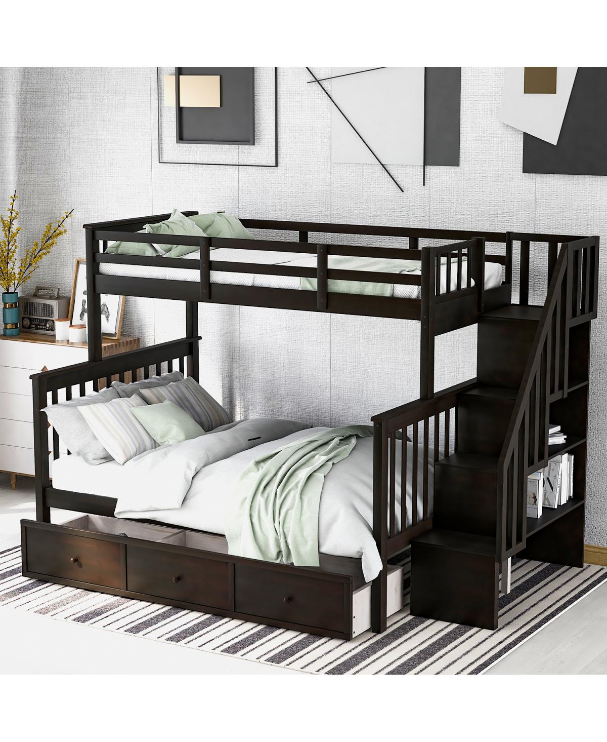 Click here for Streamdale Furniture Twin-Over-Full Stairway Bunk... prices