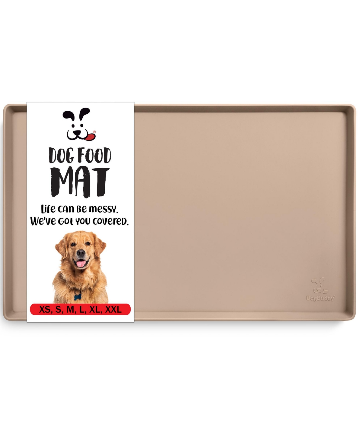 Click here for DogBuddy Dog Food Mat/ Pet Placemat - Taupe prices