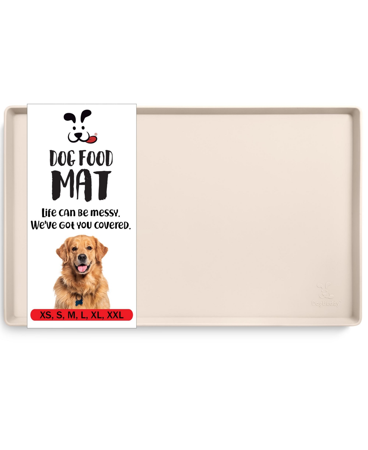 Click here for DogBuddy Dog Food Mat/ Pet Placemat - Vanilla prices