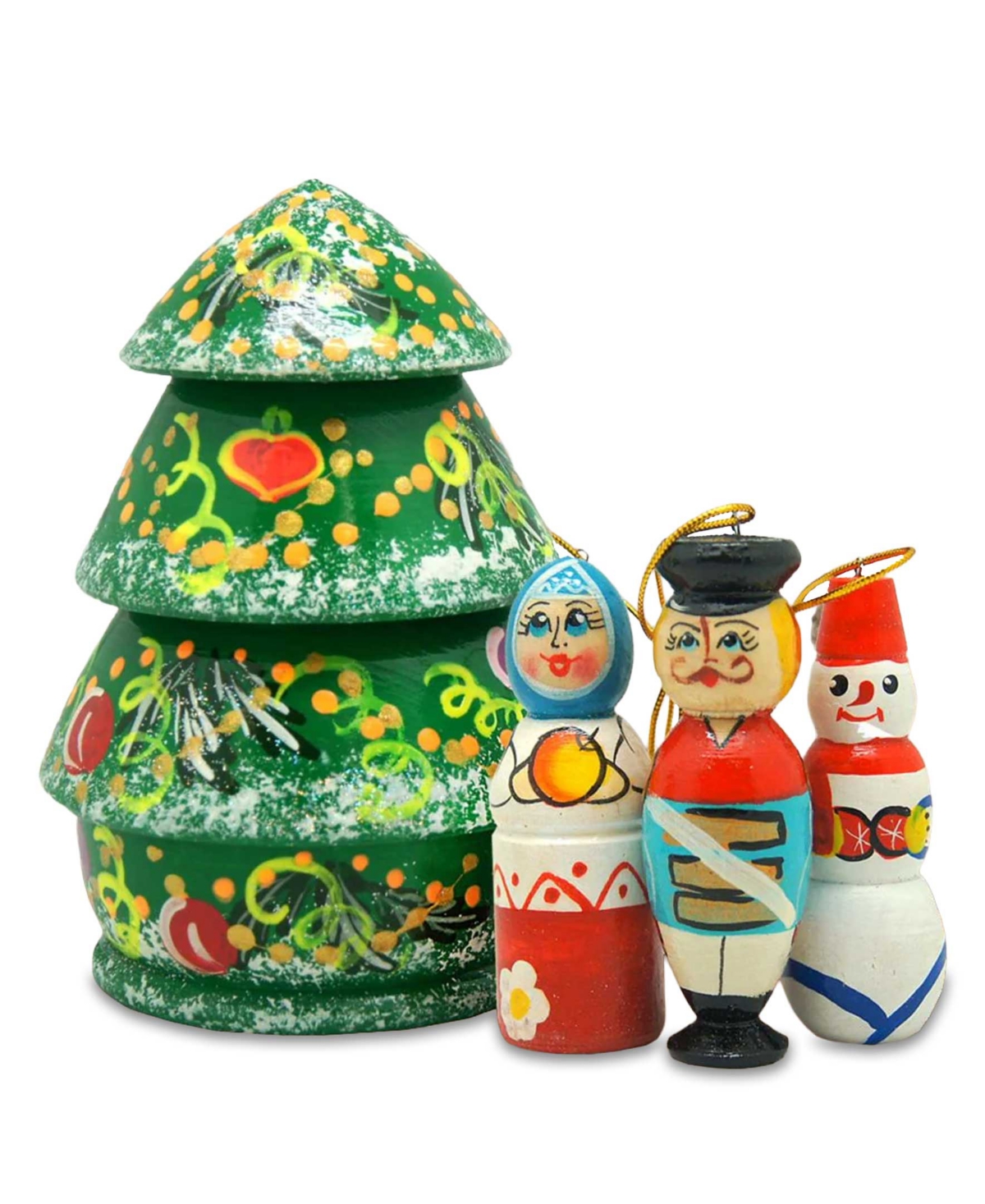 Click here for G.DeBrekht Christmas Tree 5-Piece Ornament Doll Se... prices
