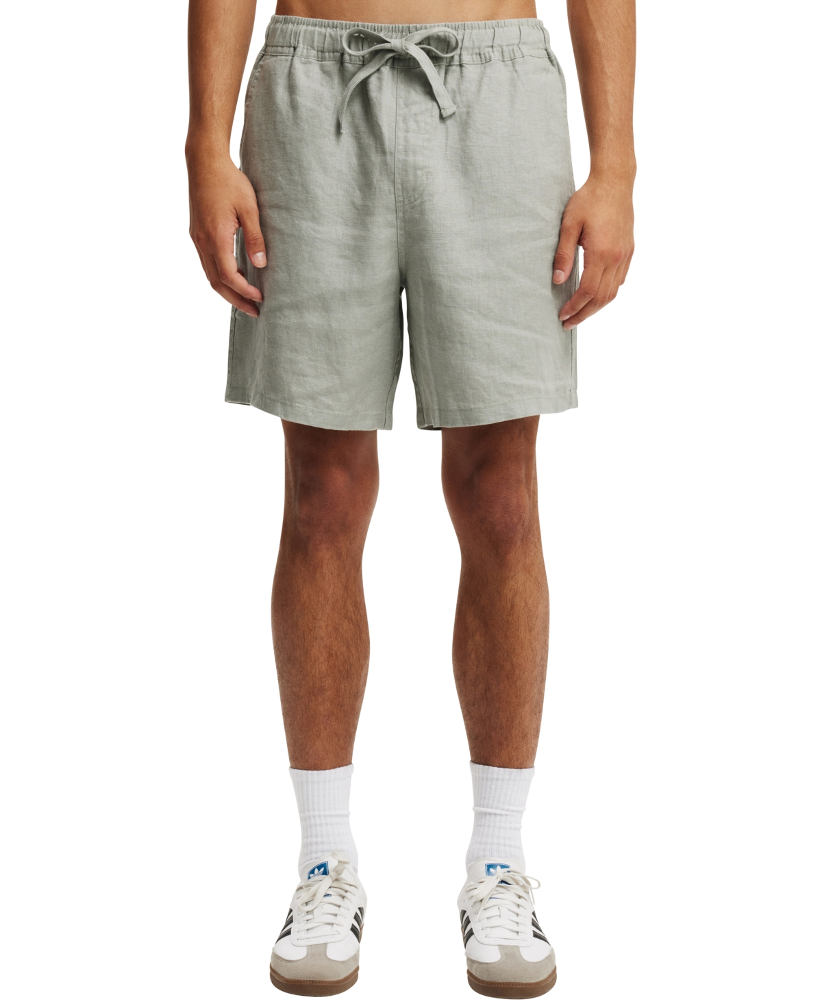 Click here for Cotton On Mens Linen Easy Shorts - Green prices