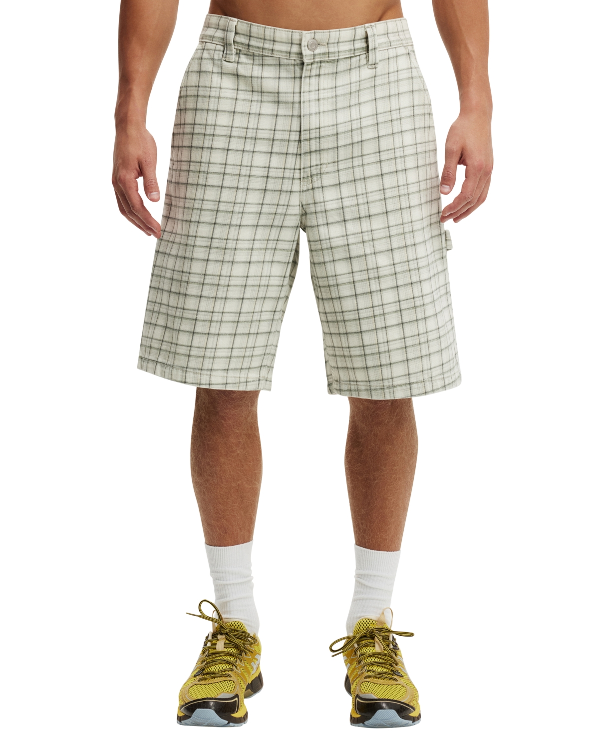 Click here for Cotton On Mens 9 Baggy Worker Shorts - Gray prices