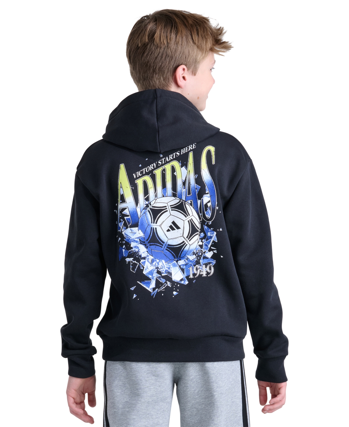Click here for adidas Boys 8-20 Long-Sleeve Graphic Hoodie - Blac... prices